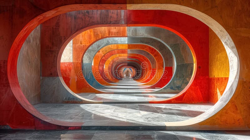 Strange Pavilion, Features Fragmented and Geometric Shapes Stock ...