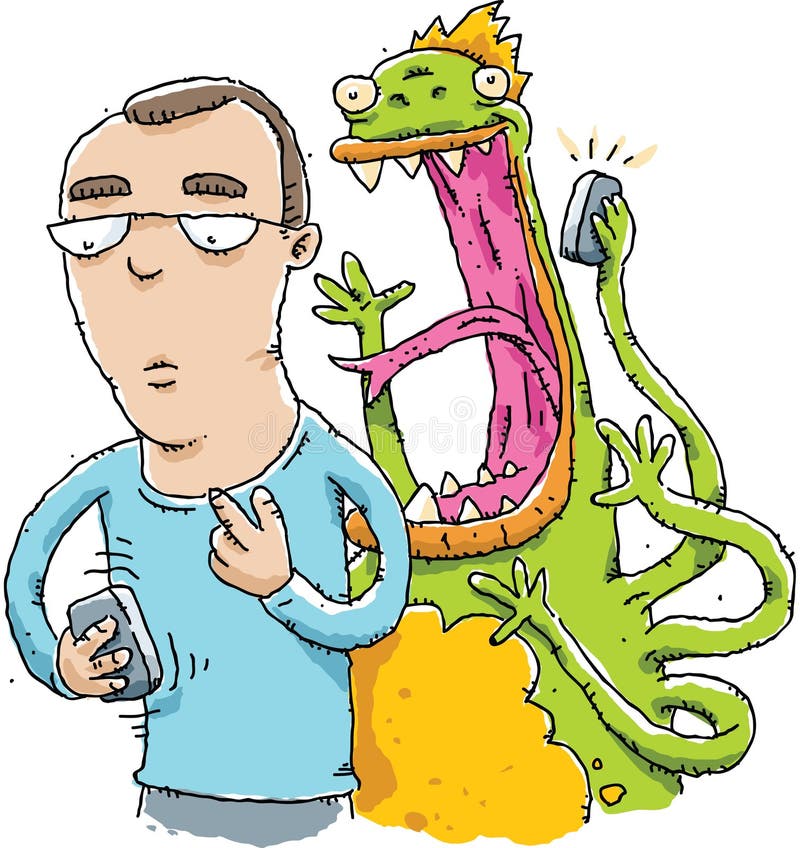 Strange Phone Call stock illustration. Illustration of arms - 41193576