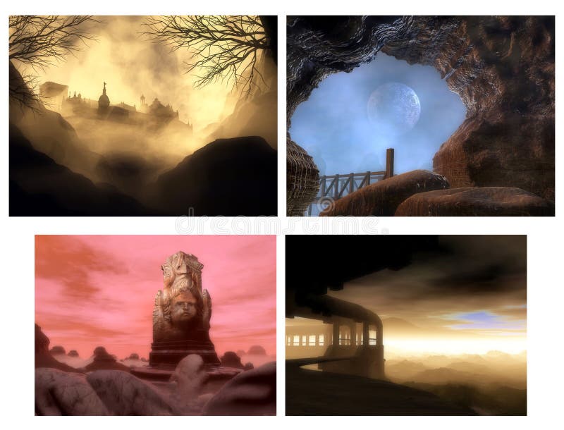 Strange places 3 stock illustration. Illustration of atmosphere - 47429170