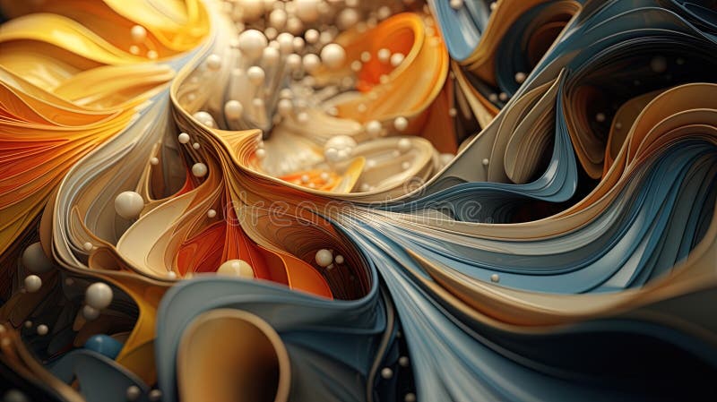 Strange and Random Forms are Intertwined, Creating an Abstraction that ...