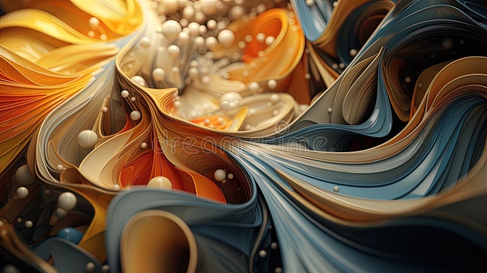 Strange and Random Forms are Intertwined, Creating an Abstraction that ...