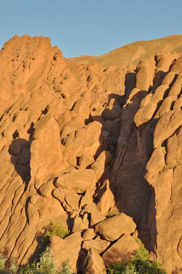 Strange Rock Formations in Dades Gorge, Morocco Stock Photo - Image of ...