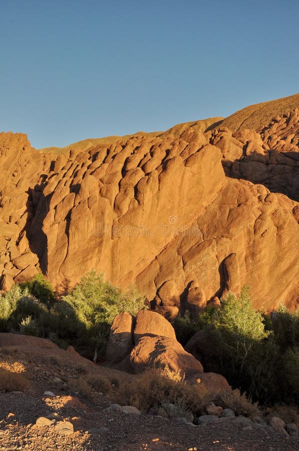 Strange Rock Formations in Dades Gorge Stock Image - Image of mountain ...