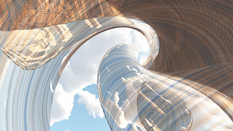 Strange Sculpture Structure Stock Illustration - Illustration of design ...