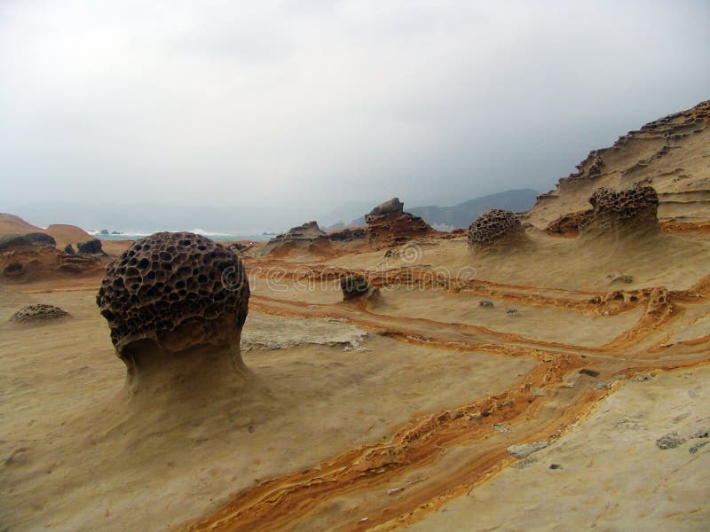 Strange seaside rocks stock photo. Image of sculpture - 4408310