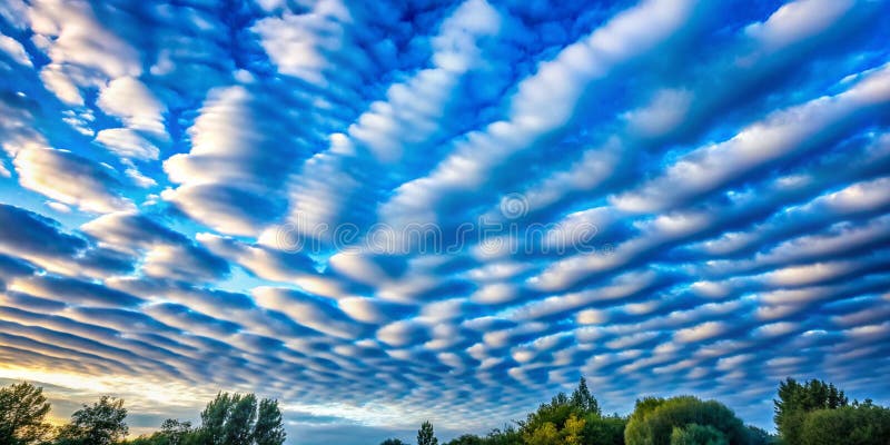Strange Shaped Clouds Against Beautiful Blue Sky for Art Background ...