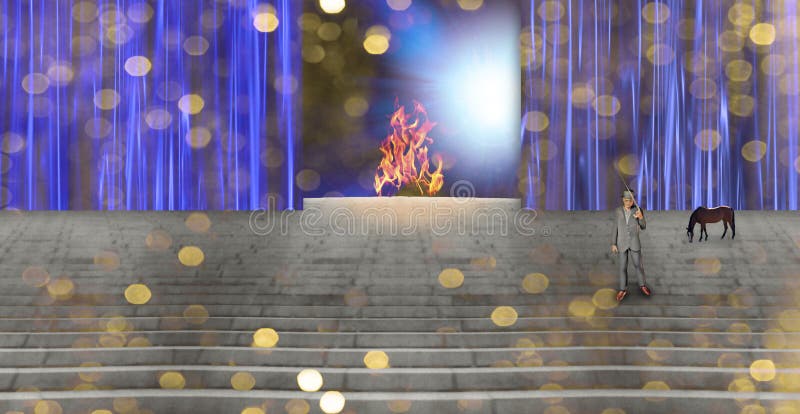 Strange Stage stock illustration. Illustration of enchantment - 13839879