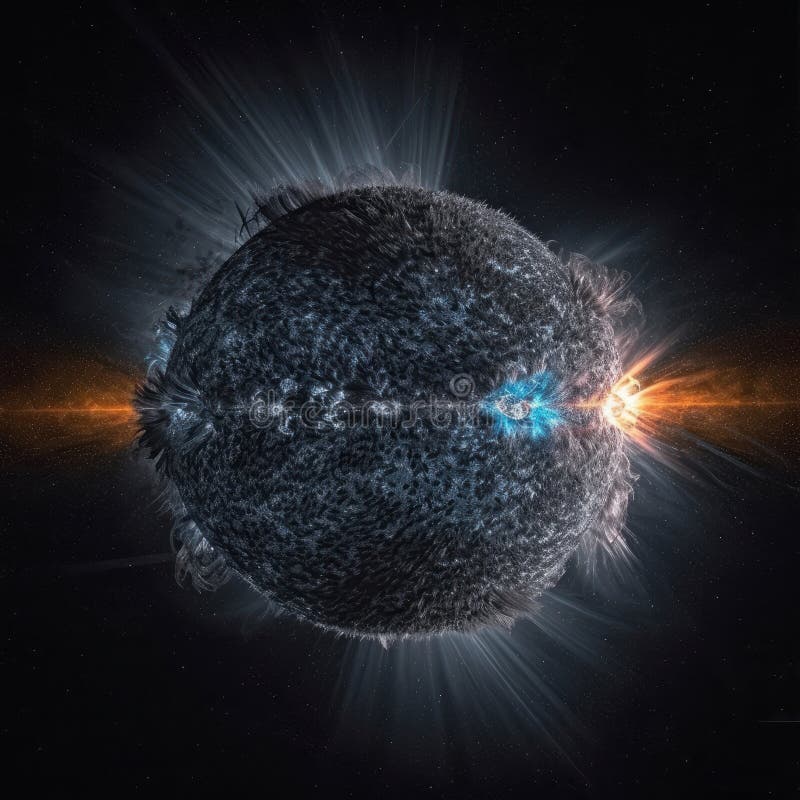 Strange Sun is in the Space. Beautiful Illustration Picture Stock ...
