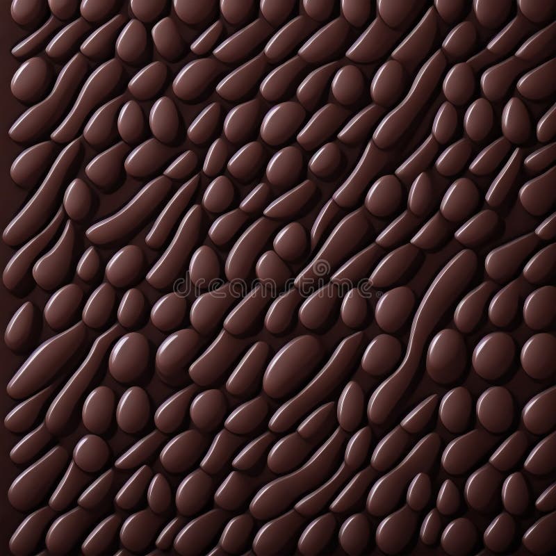 Strange Texture from Chocolate Chunks are Layered Together. Stock ...