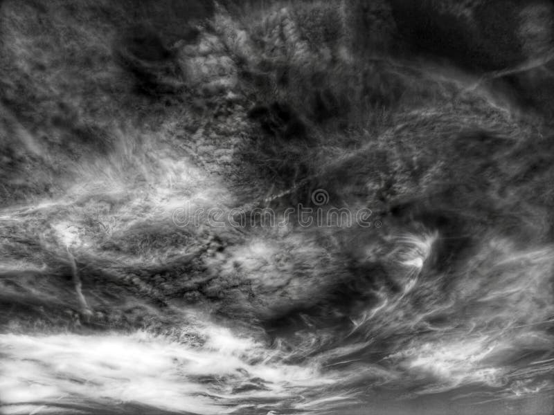 Strange Texture of Clouds on the Sky at Midday Stock Photo - Image of ...