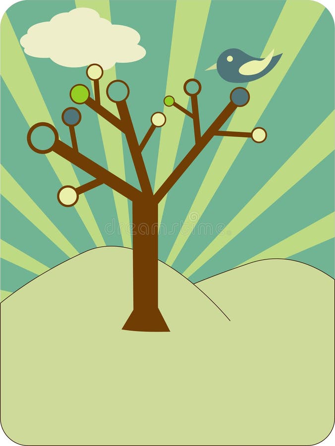 Strange tree illustration stock vector. Illustration of wood - 114963470