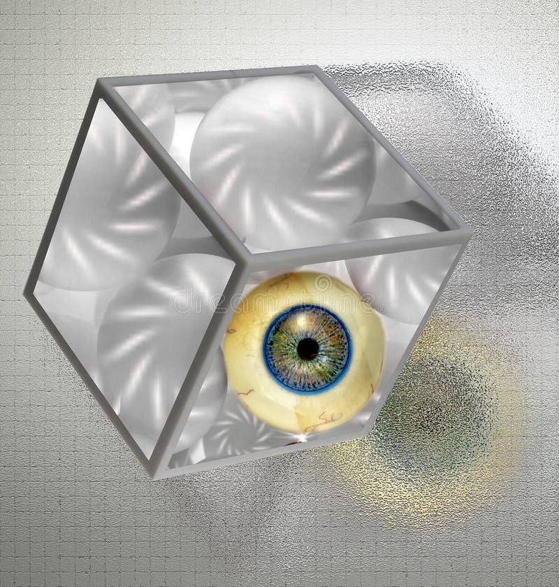 Strange Vision stock photo. Image of cube, frosted, work - 67719788