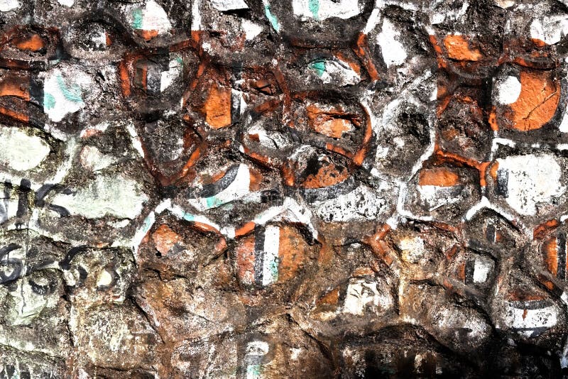 Strange Wall with Strange Colours Stock Photo - Image of hall, abstract ...