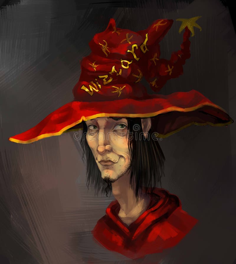 Strange wizard stock illustration. Illustration of person - 207579035