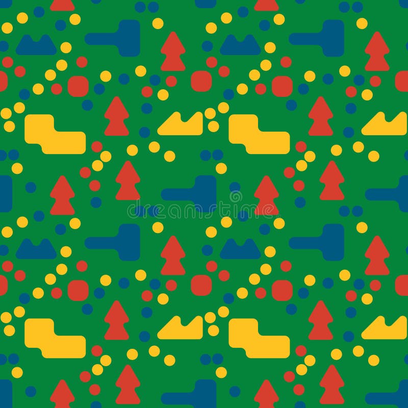 Stranger Landscape Abstract Seamless Pattern Stock Vector ...