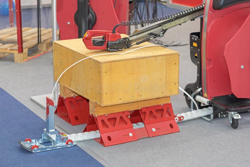 Strapping machine stock photo. Image of productivity - 26901834