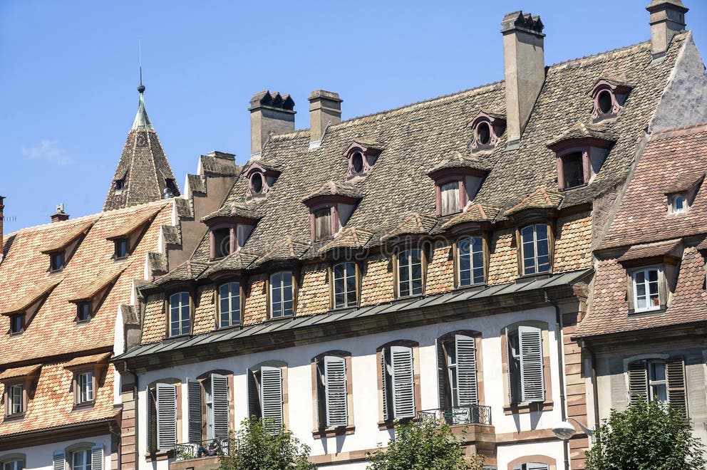 Strasbourg - Ancient Houses Stock Image - Image of halftimbered, tiles ...