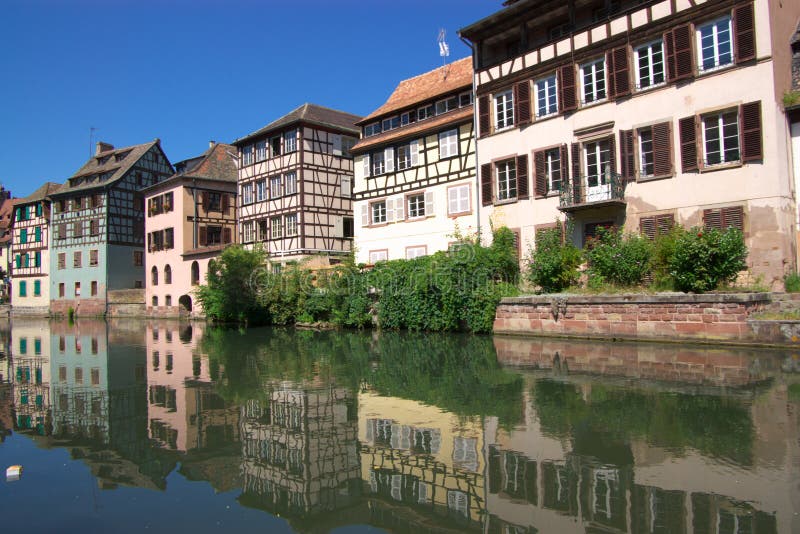 Strasbourg architecture stock photo. Image of rein, water - 12073574