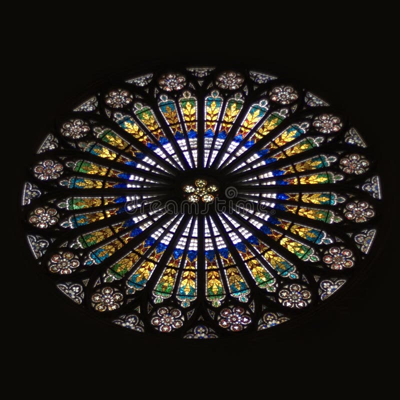 Rose-window stock image. Image of beautiful, divine, catholic - 5918401