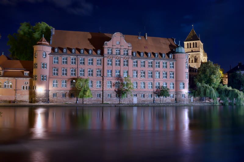 Strasbourg at night stock photo. Image of city, downtown - 29483602