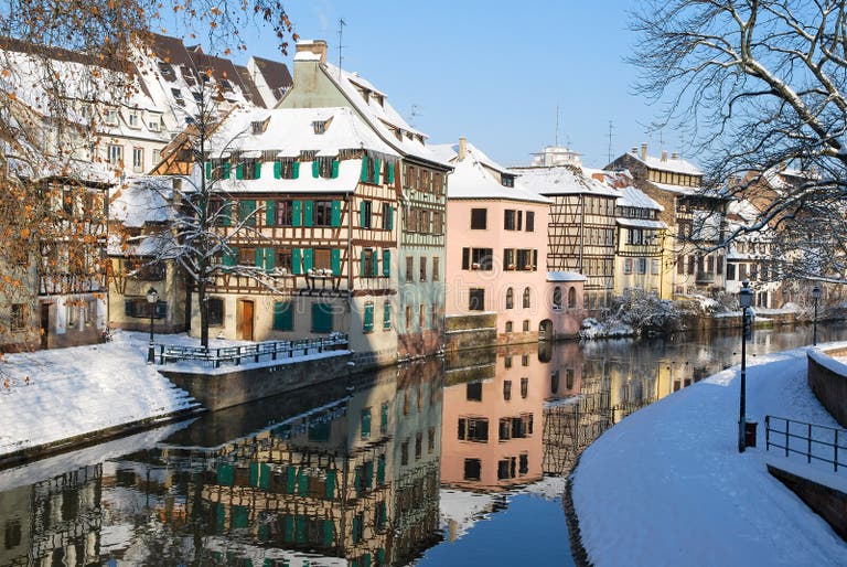 The Strasbourg Town during Winter Stock Image - Image of tourism ...