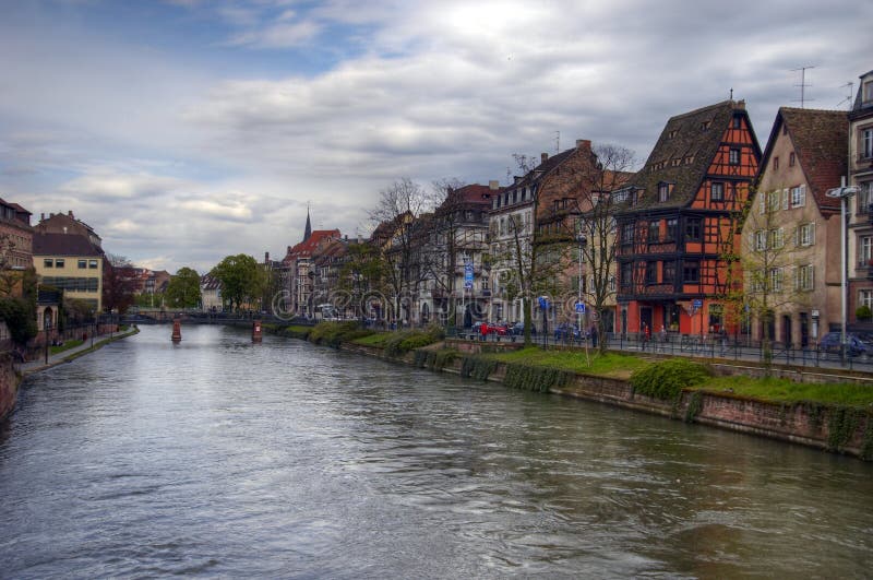 Strassburg - river side stock photo. Image of houses, town - 5031166