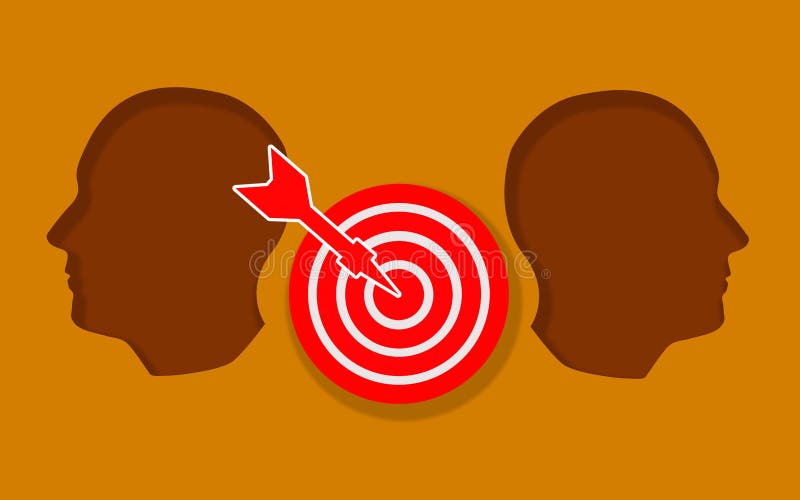 Équipe Avec L'objectif Commun Illustration de Vecteur - Illustration du ...