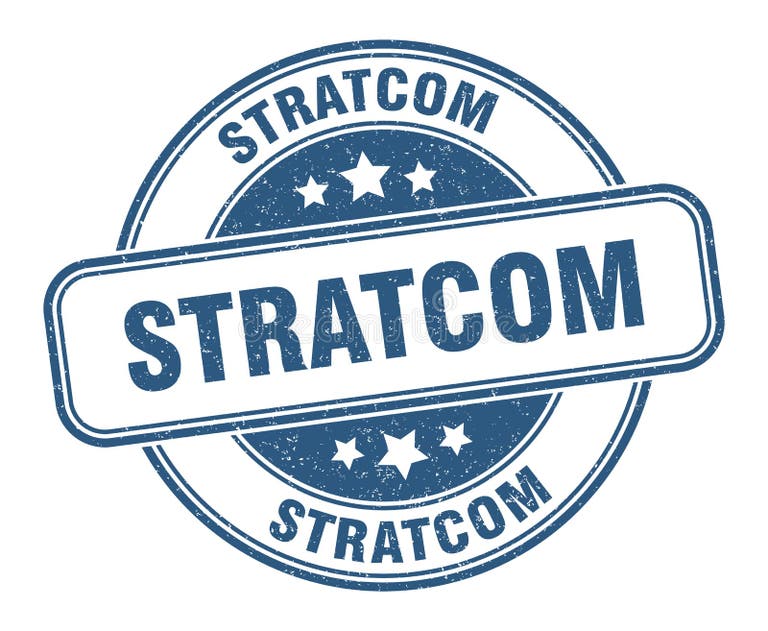 Stratcom Stamp. Stratcom Round Grunge Sign Stock Vector - Illustration ...