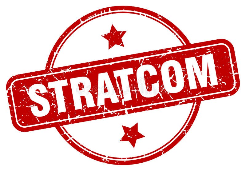 Stratcom Stamp. Stratcom Round Grunge Sign Stock Vector - Illustration ...