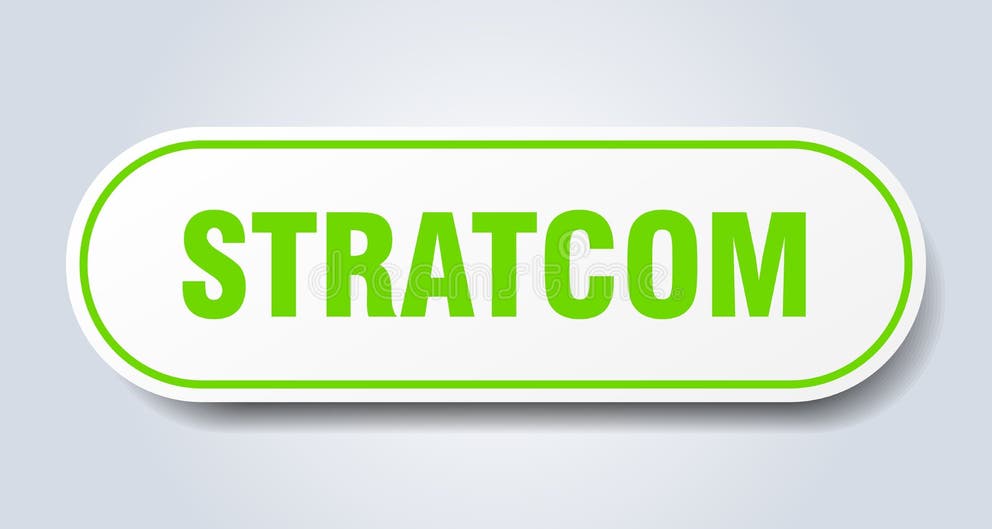 Stratcom sticker. stock vector. Illustration of website - 197155461