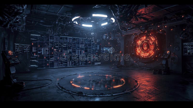 Strategic Ai-powered System Visualization in a Futuristic Control Room ...
