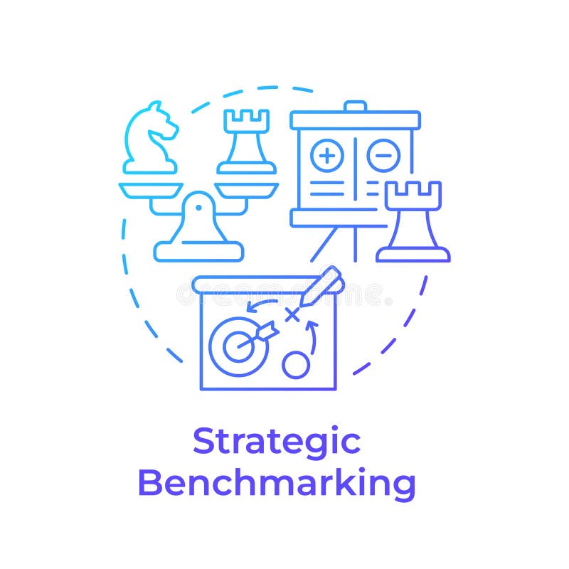 Strategic Benchmarking Blue Gradient Concept Icon Stock Vector ... Strategic Benchmarking Blue Gradient Concept Icon Stock Vector ...