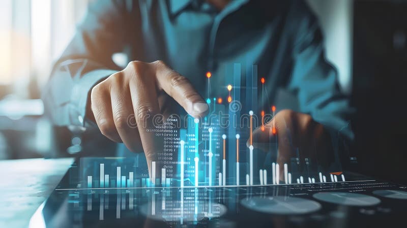 Strategic Business Analysis Person Pointing To Key Masters Stock ...