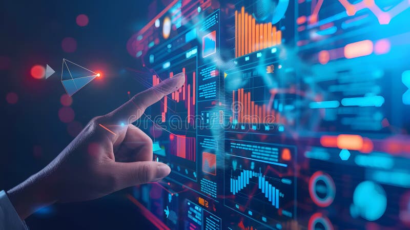 Strategic Business Analysis Person Pointing To Key Master. Stock ...