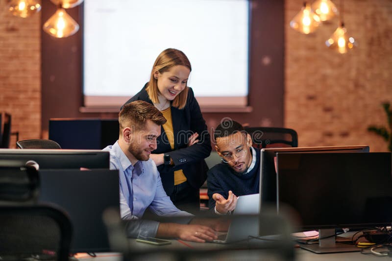 Strategic Business Meeting: Group of Professionals Collaborating in ...