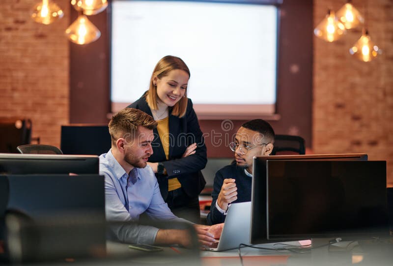 Strategic Business Meeting: Group of Professionals Collaborating in ...