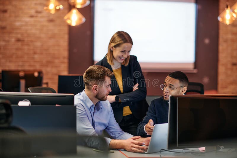 Strategic Business Meeting: Group of Professionals Collaborating in ...