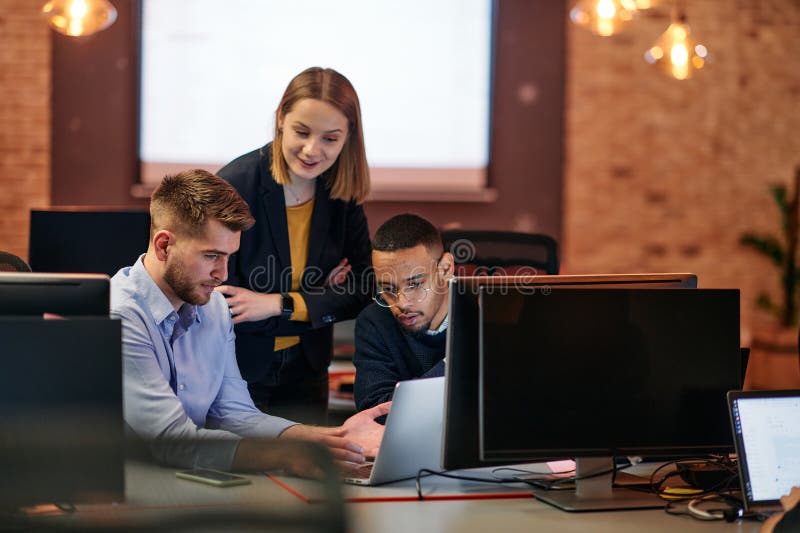 Strategic Business Meeting: Group of Professionals Collaborating in ...