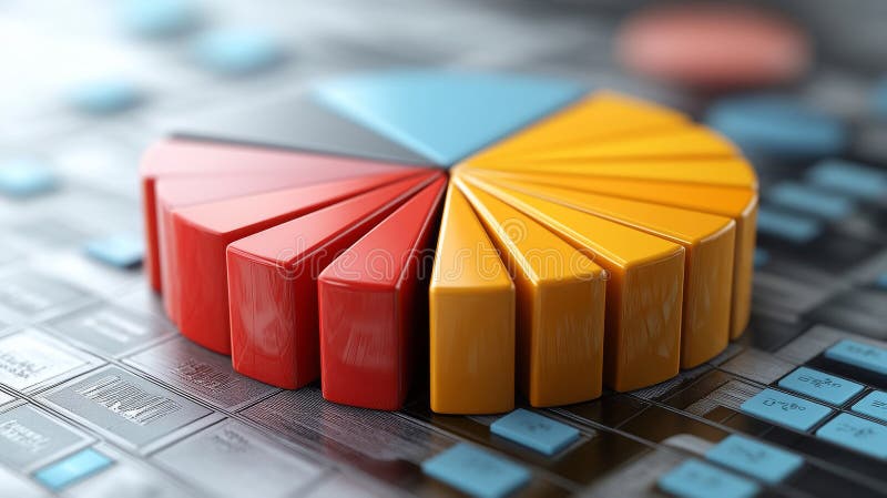 Strategic Business Plan with Pie Chart and Bar Graphs Stock ...