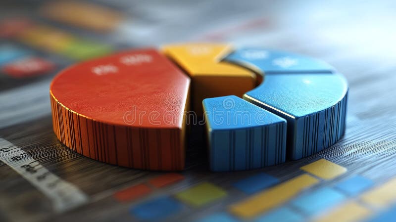 Strategic Business Plan with Pie Chart and Bar Graphs Stock ...