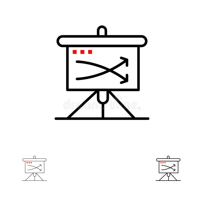 Strategic, Business, Plan, Planning, Graph Bold and Thin Black Line ...