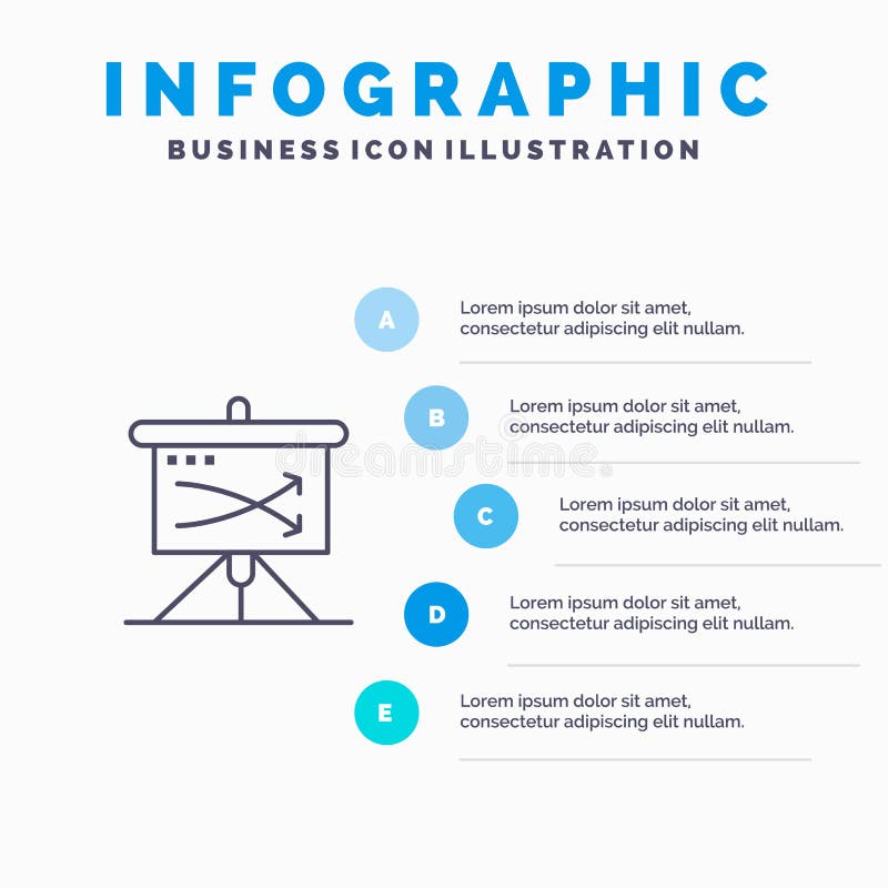 Strategic, Business, Plan, Planning, Graph Line Icon with 5 Steps ...