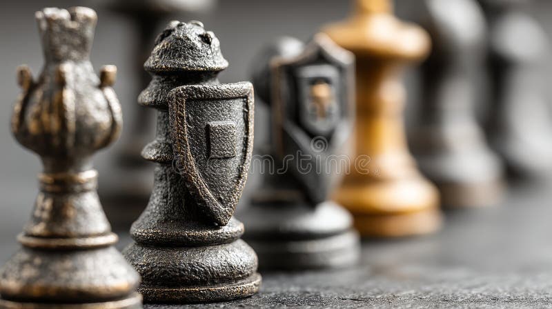 Strategic Business Planning with Chess Pieces Symbolizing Decision ...
