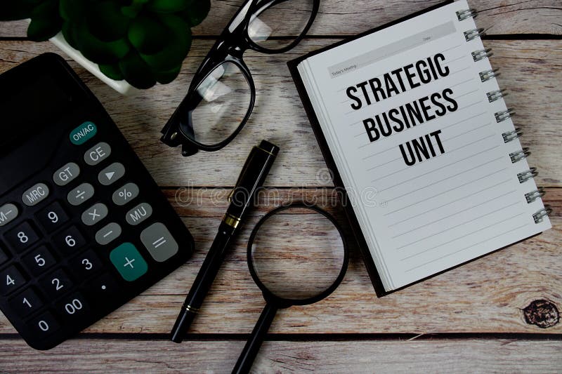 Strategic Business Unit (SBU) Text on Notepad, Business and Financial ...