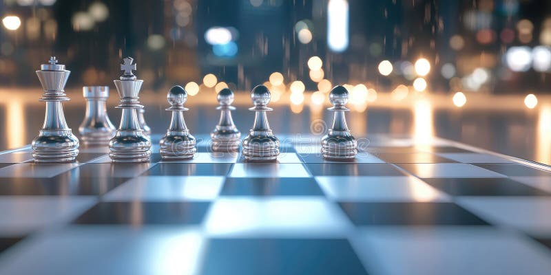 Strategic Chess Game Business Strategy Planning Stock Illustration ...