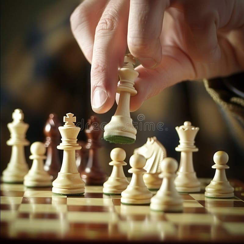 Strategic Chess Move - Hand Hovering Over Chessboard Stock Illustration ... Strategic Chess Move - Hand Hovering Over Chessboard Stock Illustration ...