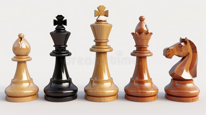Strategic Elegance: Chess Set in 8K Superrealism Stock Photo - Image of ...