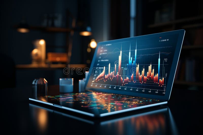 Strategic Financial Analysis Showcased on a 3D Tablet with Virtual ... Strategic Financial Analysis Showcased on a 3D Tablet with Virtual ...