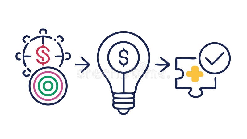 Strategic Idea Execution Icon Vector Illustration, Vector Design Generative AI Stock Vector ...