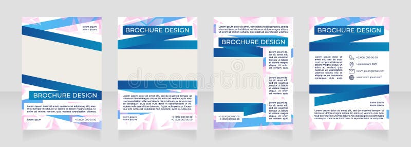 Strategic Infrastructure Planning Blank Brochure Design Stock Vector ...